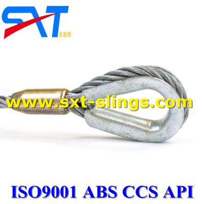 China ungalvanized steel wire rope slings  with multi layers 8*61+IWR for sale