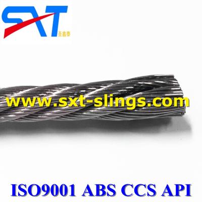 China galvanized steel wire rope factory 6*7+IWS for sale
