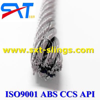 China galvanized/ungalvanized steel wire rope  with multi layers 8*36WS+IWR for sale