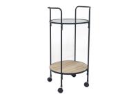 China Knock Down 66cm Height 33cm Width Rolling Kitchen Cart for sale