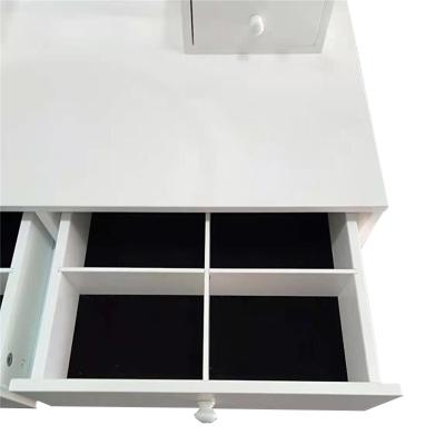 Cina Tabella di condimento di legno del cassetto del MDF del touch screen del LED con lo specchio in vendita