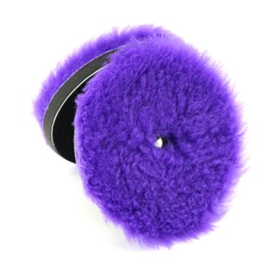 China Car Care Detailing Wool Polishing Pads North Wolf Car Detailing Wool Buffing Pad Purple Color 5