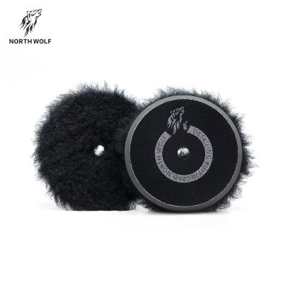 China North Wolf Car Care Wool Cutting Pad Car Detailing Wool Polishing Pads for sale