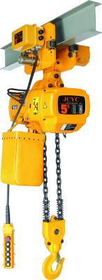 Китай Кран малошумной желтой тали с цепью цвета электрической ведущий для поднимаясь товаров продается