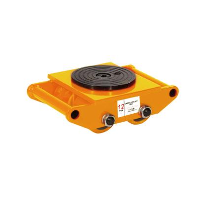 China 6Ton 8ton 12ton 15ton 18ton 180 Degree Steerable Tank Trolley Skate Cargo Trolley for sale