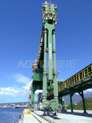 China Red Sturdy Screw Ship Unloader Automatically Unloaded High Efficiency for sale