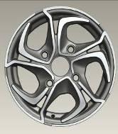Cina Lega cromata in pieno dipinta a 12 pollici dell'automobile di V-CH di Kin-5019 le dimensioni 12 x 5,0 spingono per con 4 fori in vendita