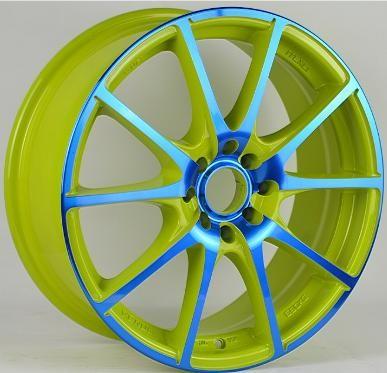 Cina 2013 nuovi Size17 x 7,0 automobili gialle e verdi a 17 pollici della pittura uniscono in lega le ruote in vendita