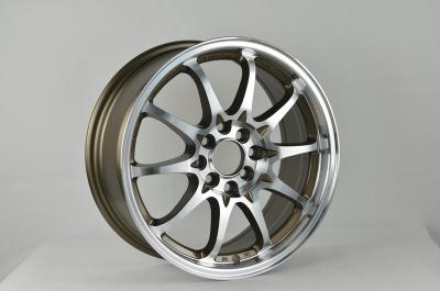 Cina la ruota di automobile di 15x6.5 16x7 14x6.0, lega a 16 pollici dell'oro spinge con il fronte del taglio a macchina in vendita
