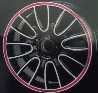 Cina La lega a 14 pollici dell'automobile di alluminio spinge KIN-470 con il labbro rosso del taglio a macchina in vendita