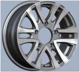 中国 SUV のクロム 15 インチ 4x4 の合金は機械切りの表面が付いている 5 つの穴を動かします 販売のため