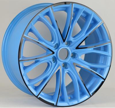 Cina Blu/nero in pieno ha dipinto le ruote a 18 pollici della lega, ruota di automobile su ordinazione in vendita