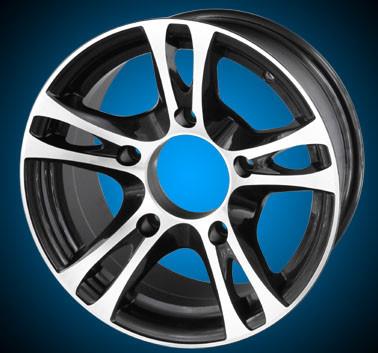 China Modern Design Black 15 Inch Alloy Wheels For Automobile for sale