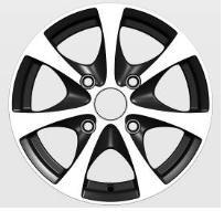 Cina La lega a 14 pollici di rendimento elevato spinge, ruota di automobile dipinta piena 14x6.0 in vendita