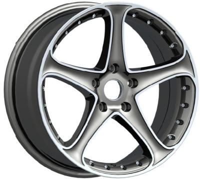 Cina Una lega a 17 pollici di 5 fori spinge 17x7.5 CB di 18x8.0 73,1 - 54,1 in vendita