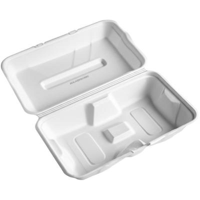 China Customizable Pure White Molded Pulp Clamshell Packaging for sale