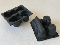 China Biodegradable Molded Pulp Packaging with 0.8-1.0mm Smooth Surface for Electronics Insert Trays for sale
