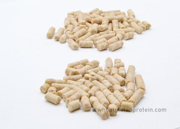 Quality Outdoor Pond,Seawater Fish Feed Ingredient Light Yellow Wheat Protein Pellets for sale