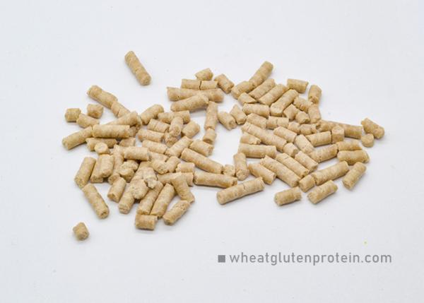 Quality Vital Wheat Gluten Aquaculture Fish Feedstuff , No Smell Wheat Protein Pellets for sale