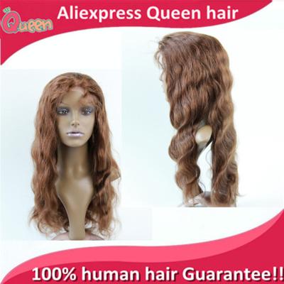 China 2015 New Brazilian full lace human hair wigs Full Lace Front Wig Natural body wave wigs for black women hair In Instock for sale
