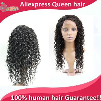 China Brazilian Lace Human Hair Wigs For Black Woman Silky Deep wave Glueless Full Lace Wigs Lace Front Virgin Human Hair for sale
