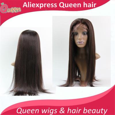 China 130% Density Brazilian Virgin Hair Striaght  Lace Wigs Glueless Full Lace Wig Full Lace Human Hair Wigs For Black for sale