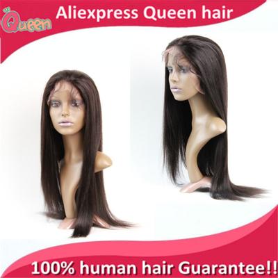 China 130% Density Brazilian Virgin Hair Striaght  Lace Wigs Glueless Full Lace Wig Full Lace Human Hair Wigs For Black for sale