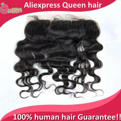 China Brazilian Body Wave Lace Frontal Closure Bleached Knots 13X4 Virgin Human Hair Ear To Ear Full Lace Frontal Piece for sale