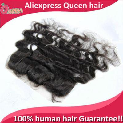 China Brazilian Body Wave Lace Frontal Closure Bleached Knots 13X4 Virgin Human Hair Ear To Ear Full Lace Frontal Piece for sale