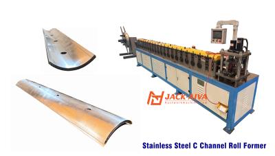 China HVAC Fire Damper Roll Forming Machine | Stainless Steel C Channel Production Line for sale