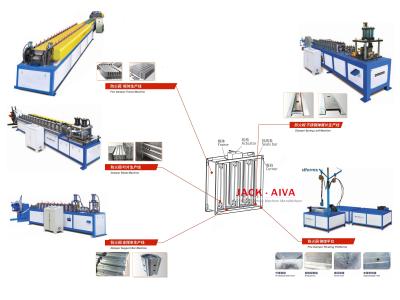China Riveted Type VCD Machine Fire Damper Frame Production Line for sale