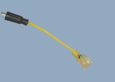 China UL CUL CSA 15A 125V Twist Lock Adapter L5-15P To NEMA 5-15R American UL Power Cord for sale