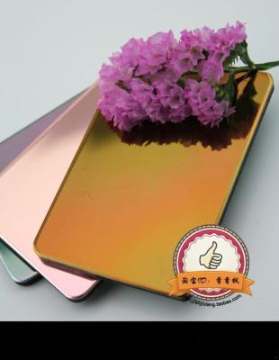 China 1250mm Premium Mirror Aluminum Composite Panel 6000mm For Home Decor for sale
