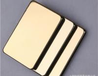 China Mirror Aluminum Composite Panel 0.3mm Aluminum Thickness 2000mm Width for sale