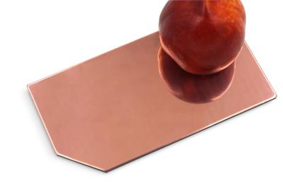 Cina Specchio come pannello di alluminio PE PVDF rivestimento 0,3 mm alluminio argento rame oro in vendita