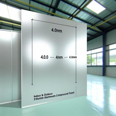 中国 PE アルミニウム複合パネル 4.0mm ホールサイズ for Indoor Outdoor Use 販売のため