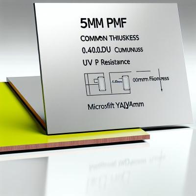중국 5mm PVDF 알루미늄 복합 패널 0.40mm 알루미늄 두께 UV 저항 판매용
