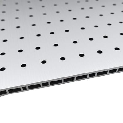 China Panel de aluminio compuesto PE de ancho de 1240 mm con tamaño de agujero de 4,0 mm y núcleo intacto en venta