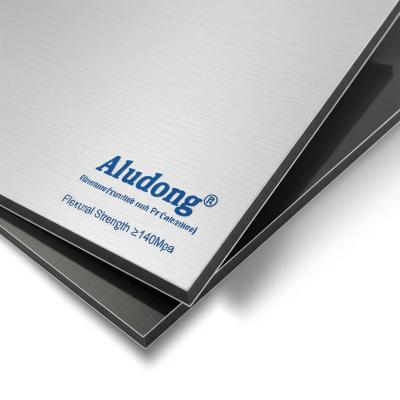 中国 保護フィルム付き軽量PEアルミニウム複合パネル Aludong またはカスタマイズ フレキシブル強度 ≥140Mpa 販売のため