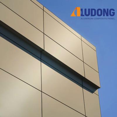 China FR A2 Class PVDF Coated Fireproof ALUDONG Aluminum Composite Panel 4mm Thickness for Buildings for sale