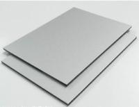 China Silver Grey PE Core Aluminum Composite Cladding Panel 1000mm Width 0.5mm Thickness with Fireproof Options for sale