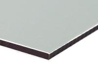 China Silver Grey PE Core Aluminum Composite Cladding Panel 1000mm Width 0.5mm Thickness with Fireproof Options for sale
