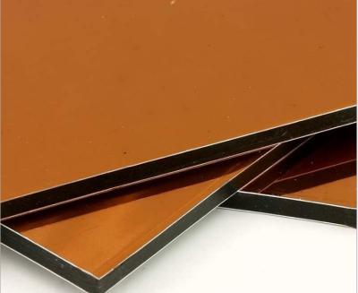 China Antistatic 4mm 1250mm Mirror Aluminum Composite Panel for sale