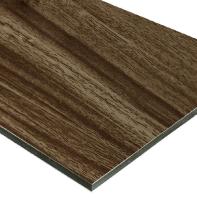 China Black Walnut Aluminum Composite Panel 1.5-8mm Thickness for Indoor Decoration - Fireproof PE/PVDF Coating for sale