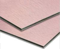 China 3mm Red Brushed ACM Panel - 1000-6000mm Length, 10-15 Year PVDF Coating for Architectural Applications for sale