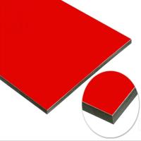 China 4mm PVDF Aluminum Composite Panel Brushed Mill Finish 900mm Width for Exterior Cladding for sale