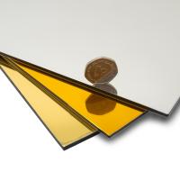 China 0.4mm Mirror Aluminum Composite Panel 1575mm Width with 30-70% Gloss and 15-20 Year Warranty for Architectural Applications for sale