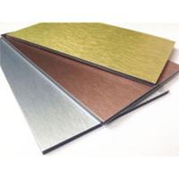 China 1220mm Aluminum Composite Panel Cladding Primer Back Side 3mm PE Core for sale