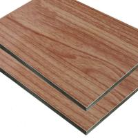China Maple Wood PVDF Aluminum Composite Panel 4mm 1220mm for Exterior Cladding for sale