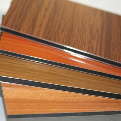China Wooden And Maple Exterior Aluminium Cladding Panels 3mm Thickness for sale